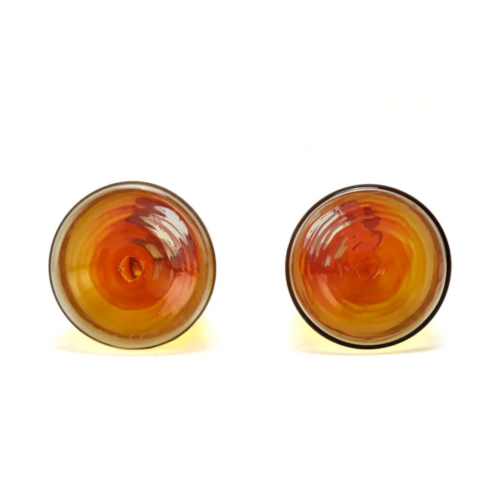 Pair Amberina Decanters #920M Blenko Winslow Anderson